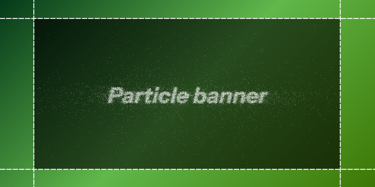 Particle banner: A bold new way to grab attention